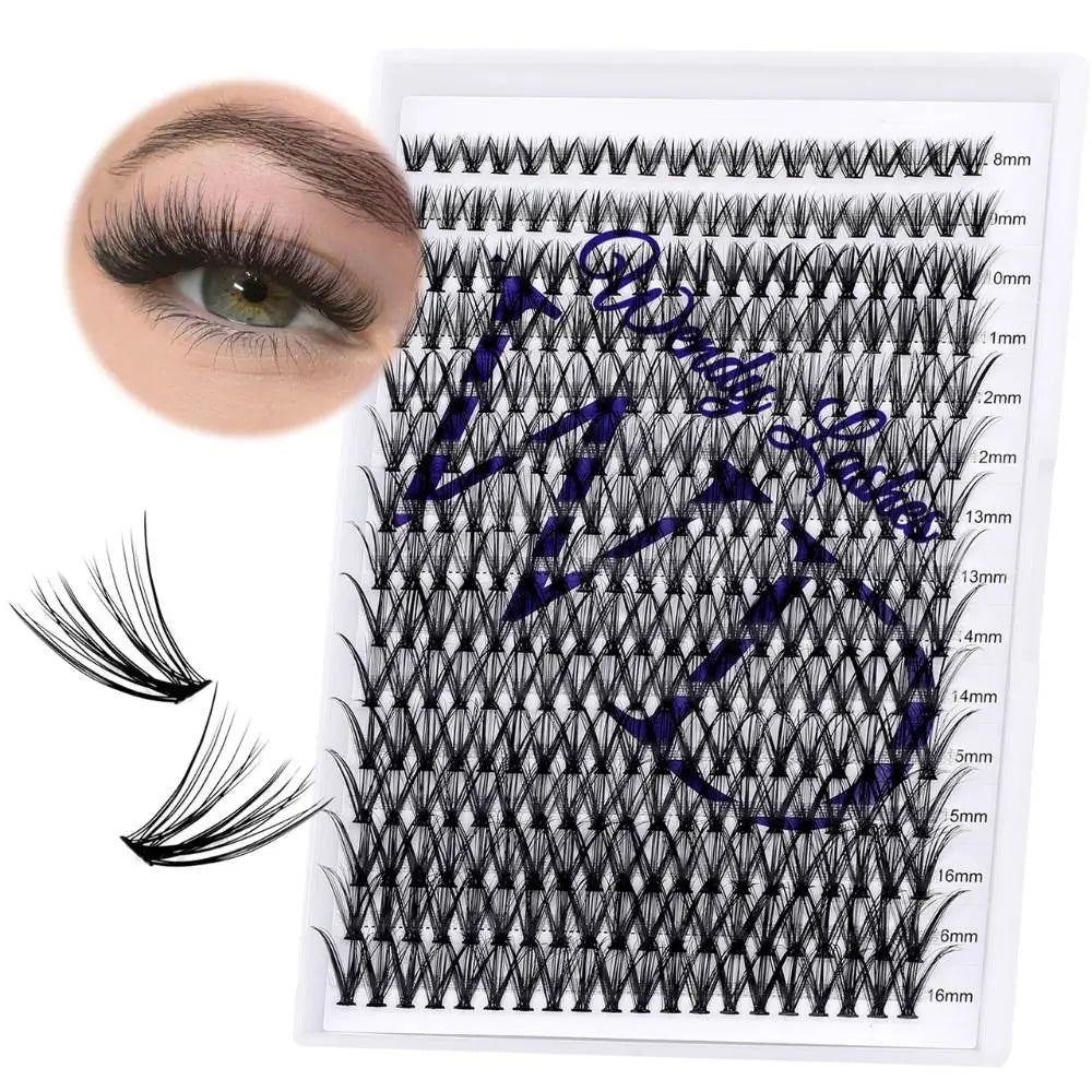 15 Rows Individual Lash Clusters 10D/20D/30D/40D – Wendylash