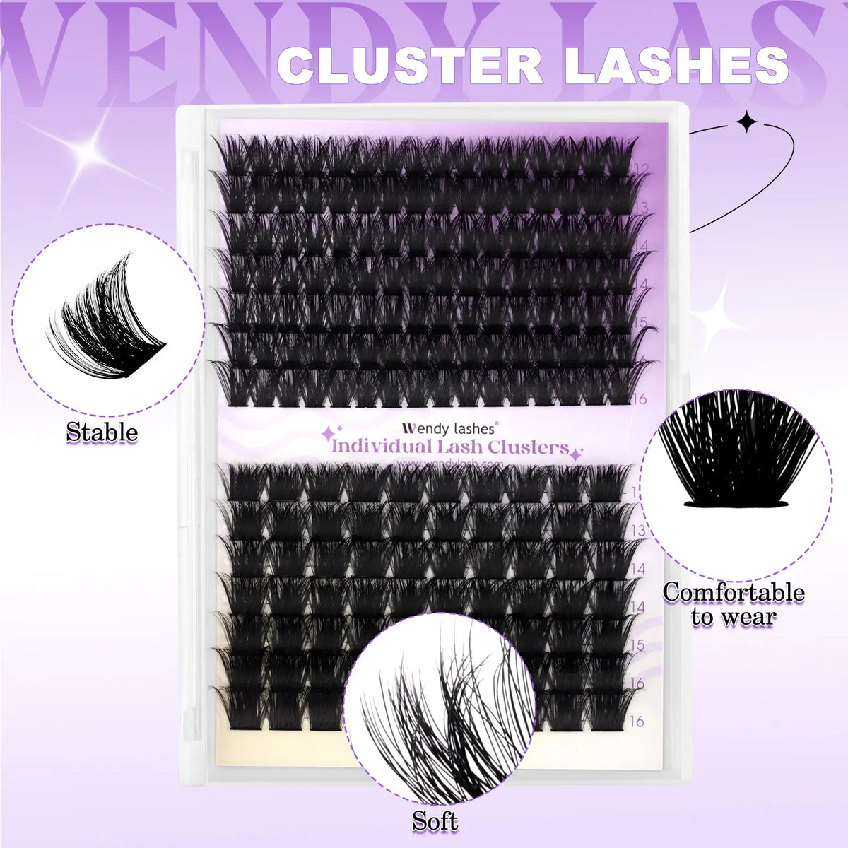 Eyelash Extensions Volume Lashes DIY at Home 100D+200D – Wendylash