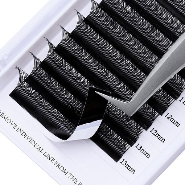 Y-Shaped Eyelash Extension Pre-made Volume Two Tip Lashes C/D/L Curl ...
