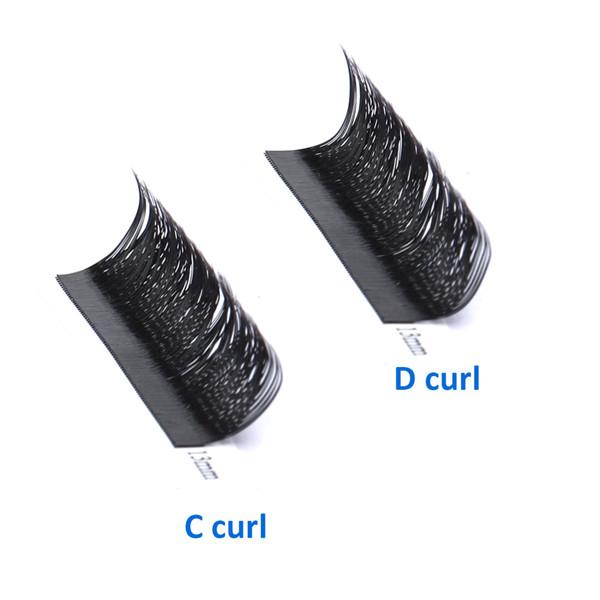 Y-Shaped Eyelash Extension Pre-made Volume Two Tip Lashes C/D/L Curl ...
